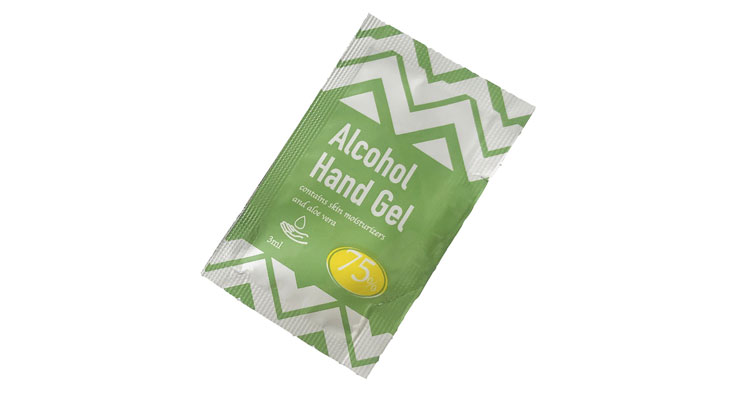 Antibacterial 75% Alcohol 2ml Hand Sanitizer Gel Sachet Supplier｜GXflight